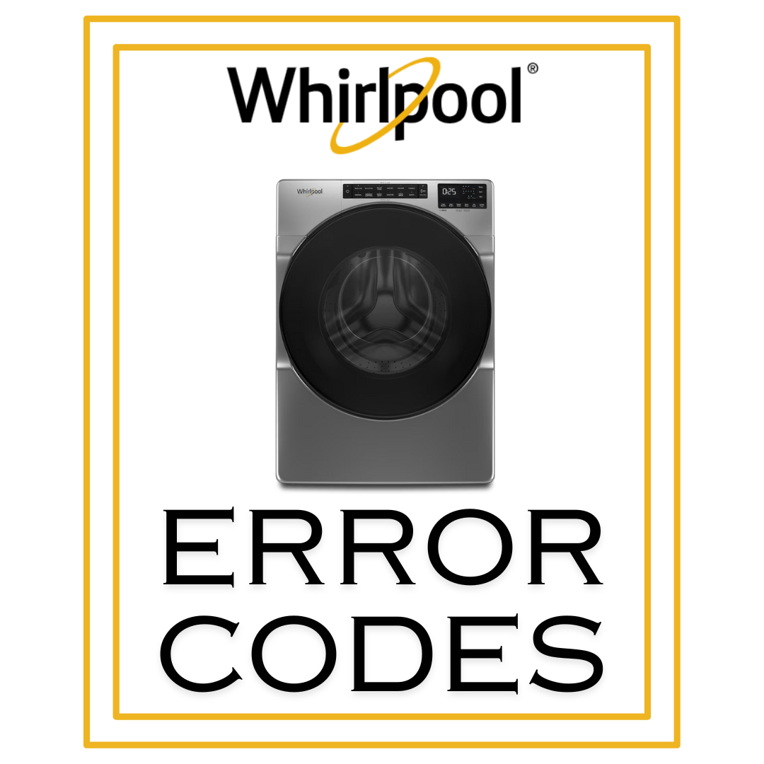 Best Solutions for Whirlpool Washer Error Codes - Live Appliances Service